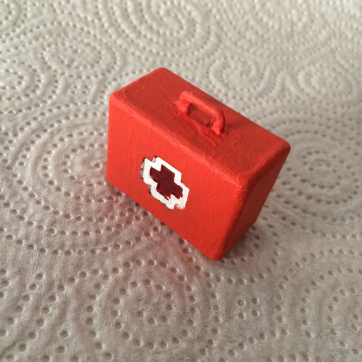 3D Printable 1/10 first aid kit by Tom Debats