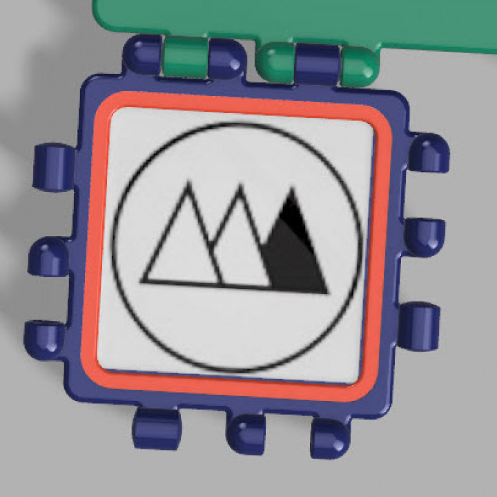 3D Printable Polypanels - modular photo frame panels by Neil van der Merwe