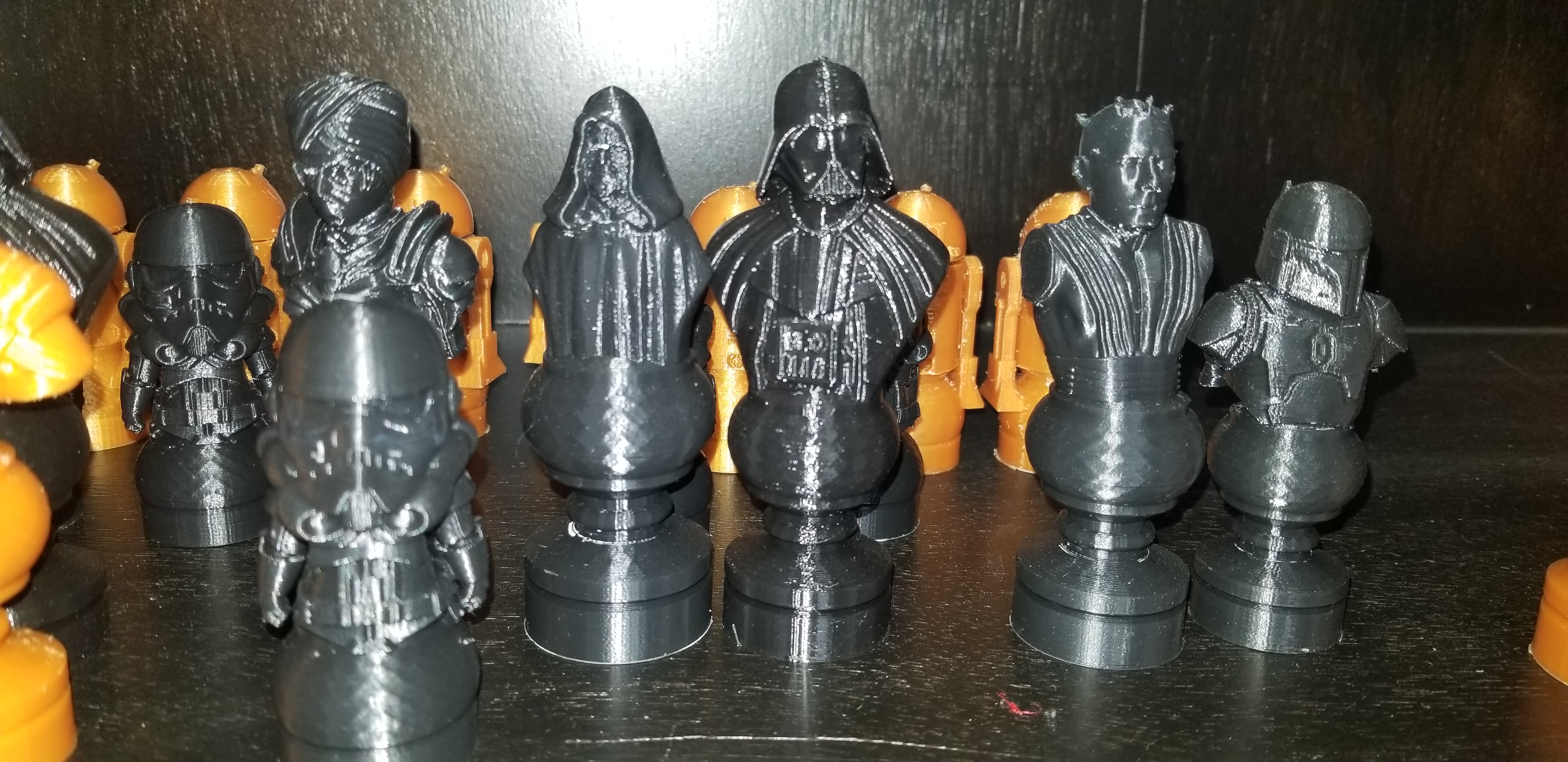 3D Printable Star Wars Chess Set Revised by David