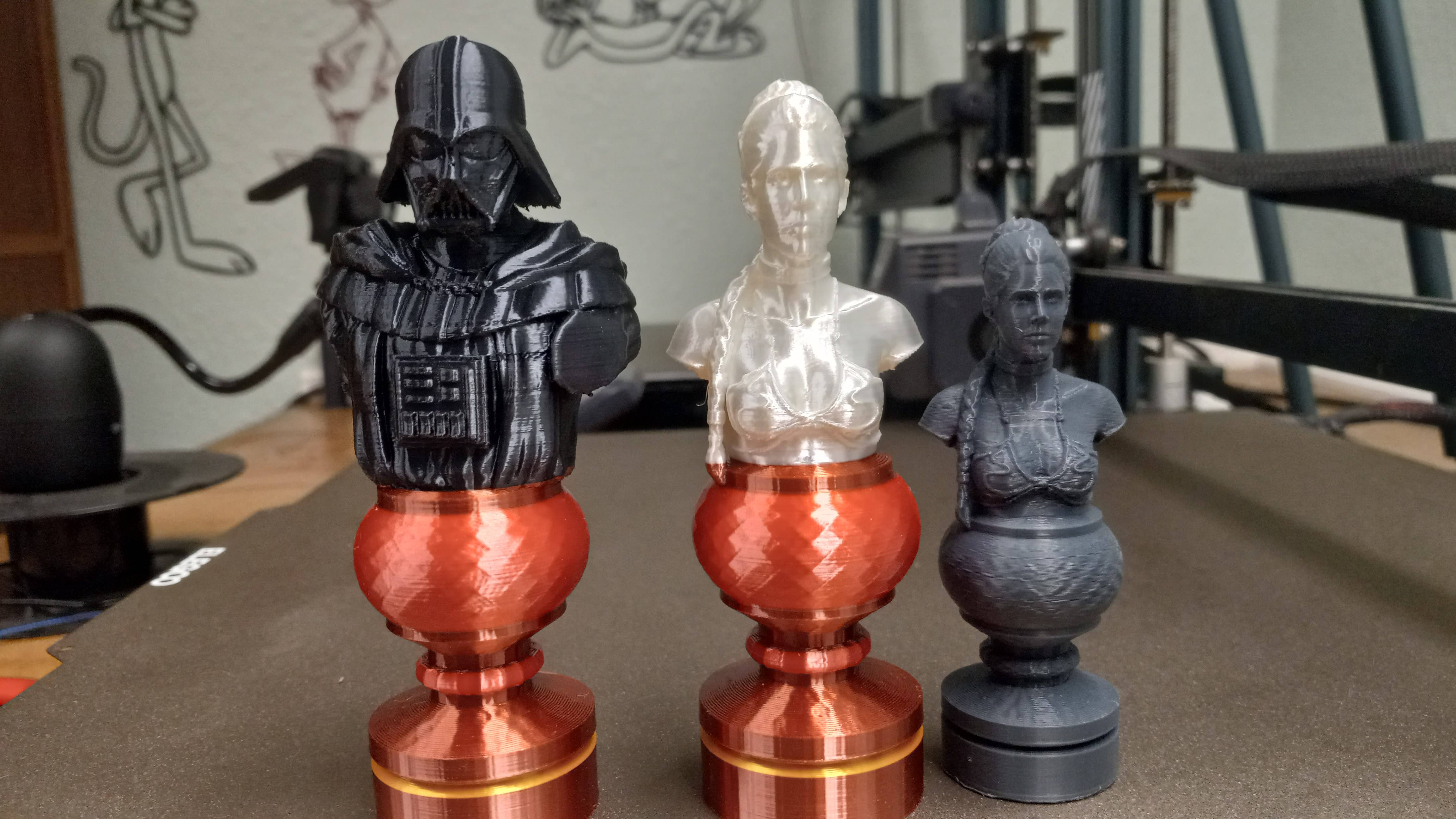 3D Printable Star Wars Chess Set Revised by David