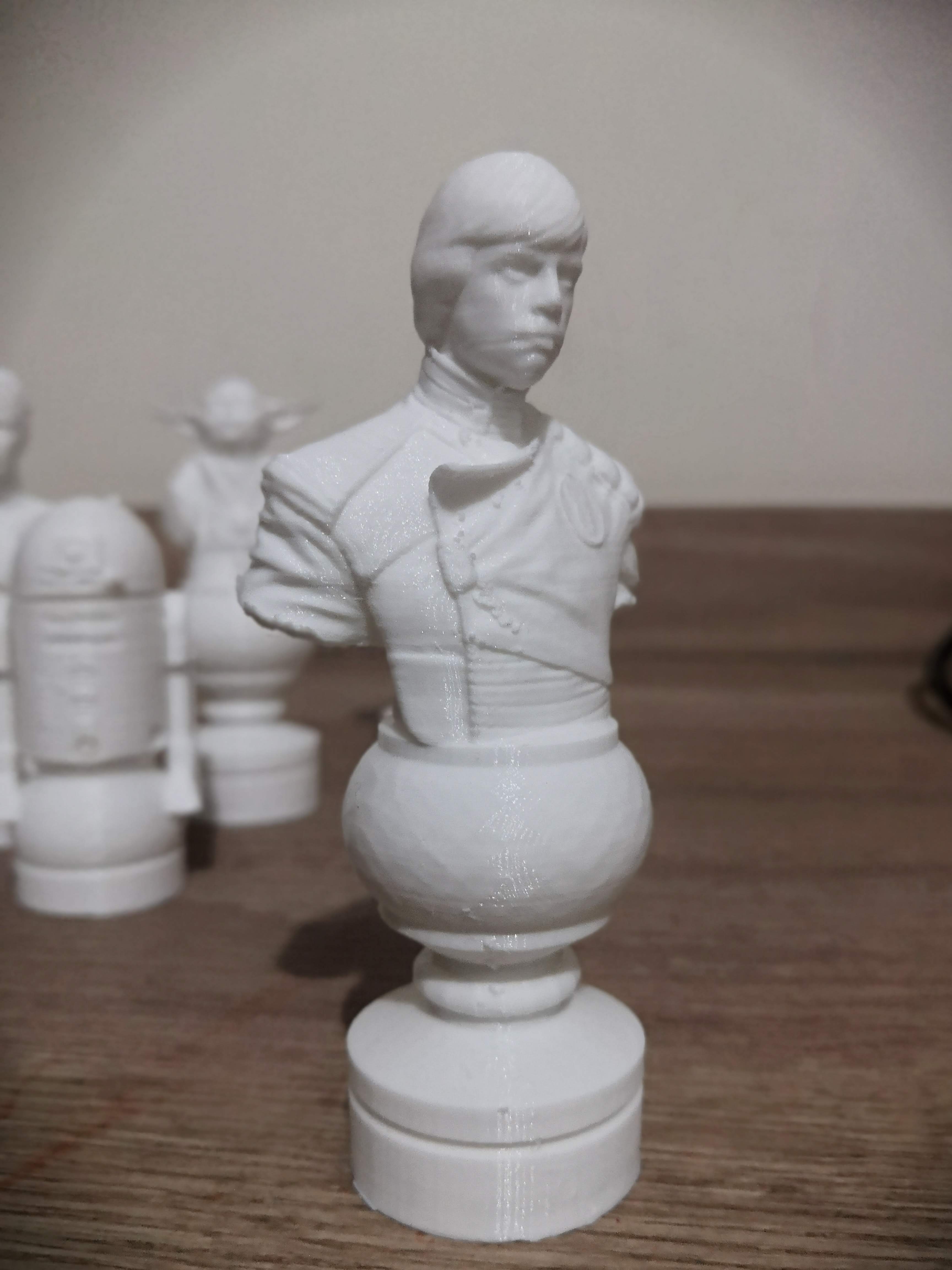 3D Printable Star Wars Chess Set Revised by David