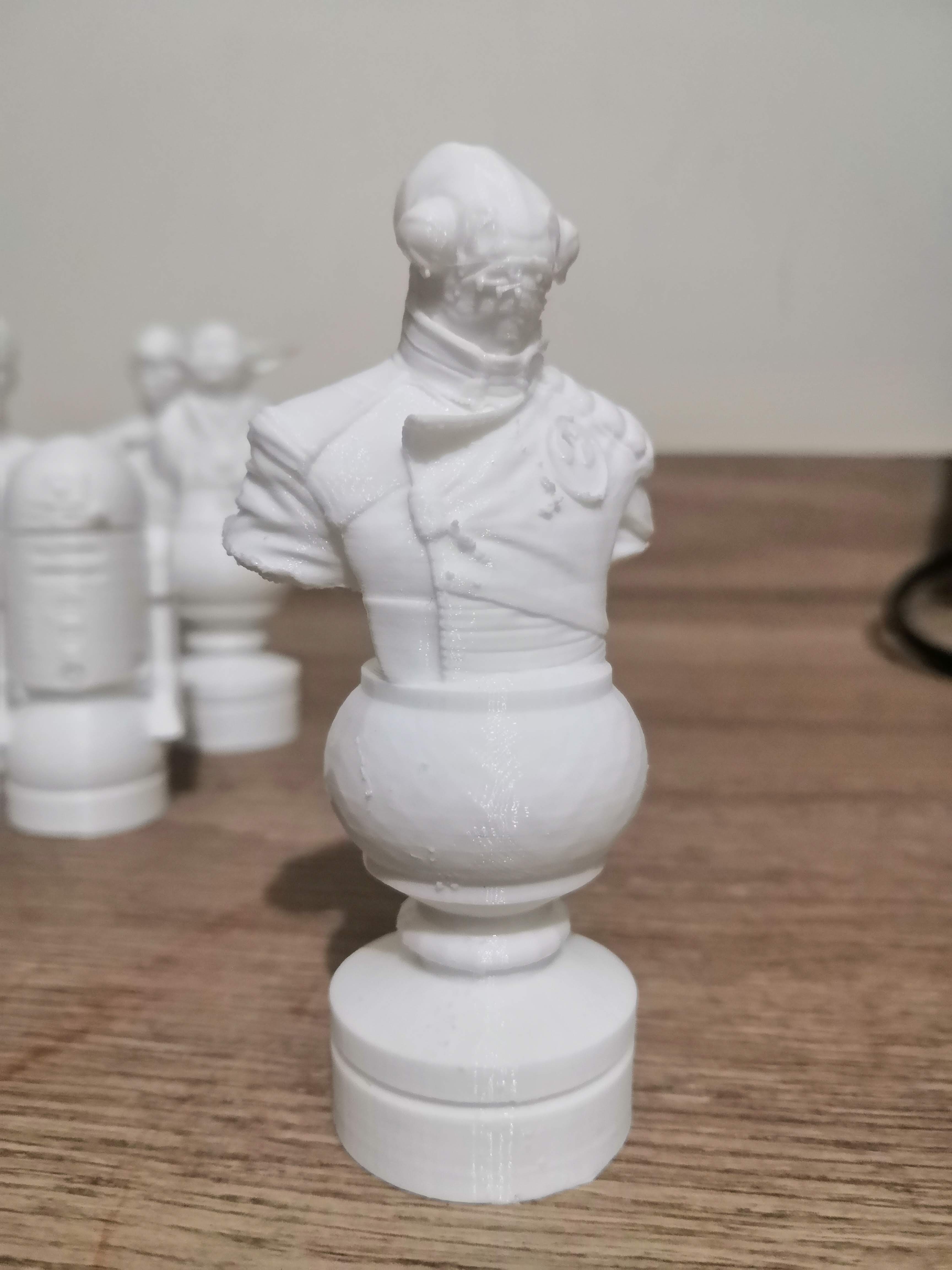 3D Printable Star Wars Chess Set Revised by David