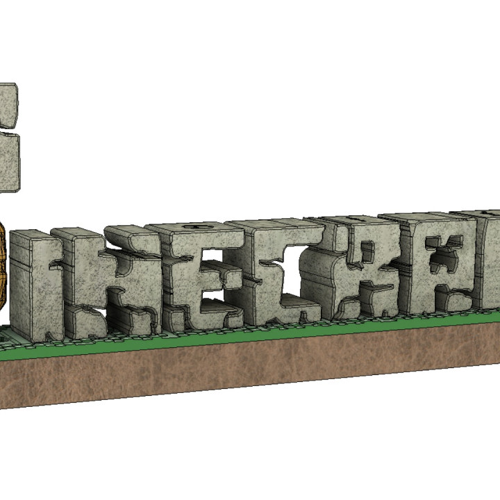 3D Printable Minecraft 3D logo by Tom Vít