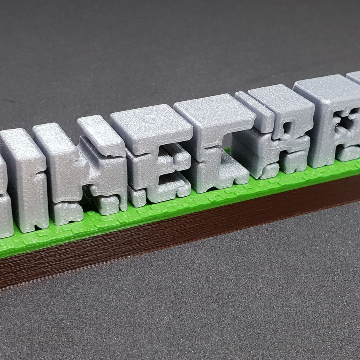 3D Printable Minecraft 3D logo by Tom Vít
