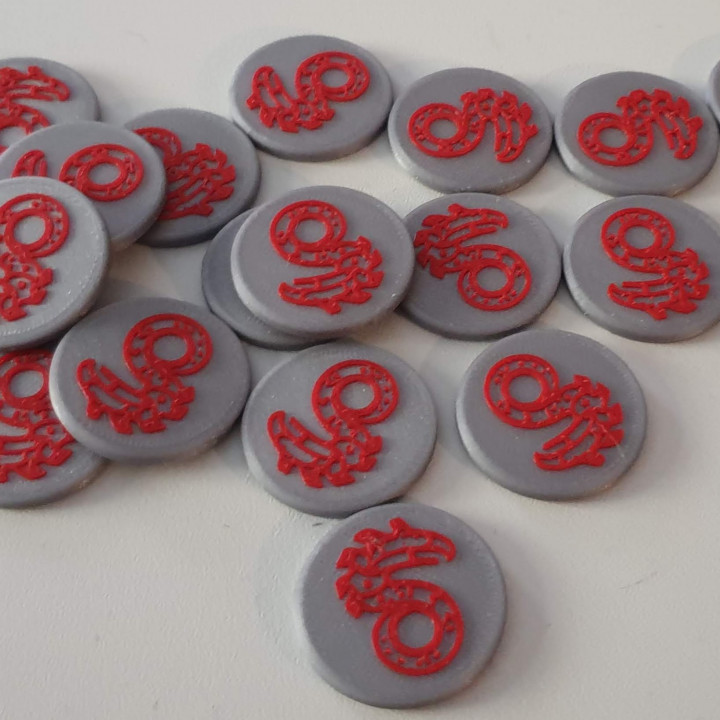 3D Printable Shadowrun Token by Christian Schulz