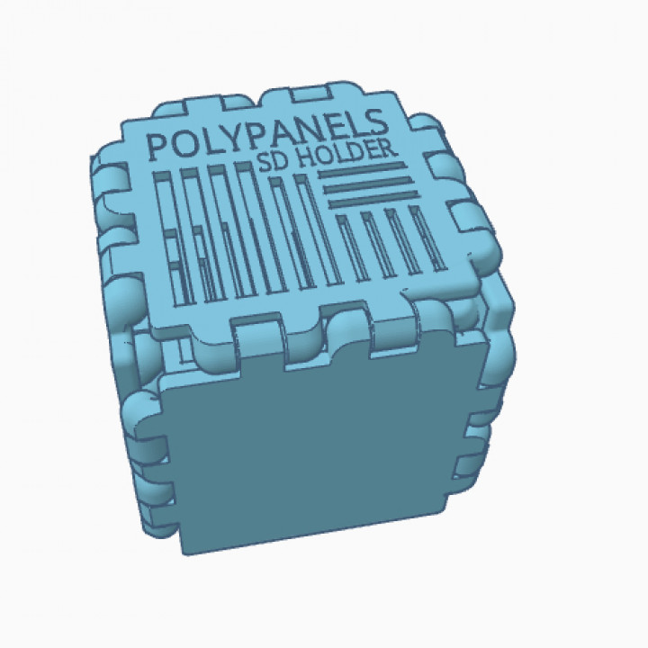 3D Printable POLYPANELS SD HOLDER KIT by Harry Lunt
