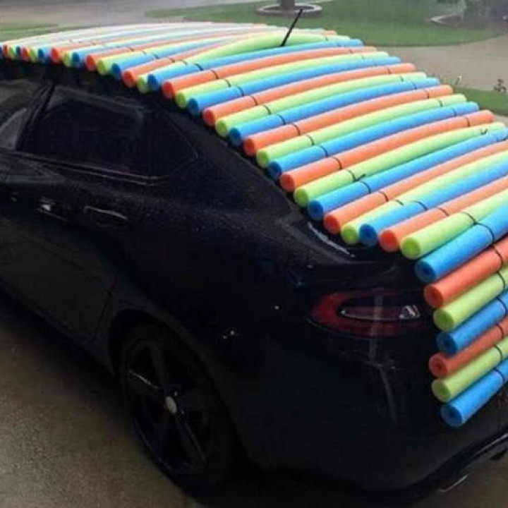 3D Printable Polypanel Pool Noodle Connector (Hail Shield) by James Baldwin