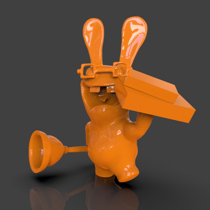 3D Printable Raving Rabbids Reader by Pablo Garcia
