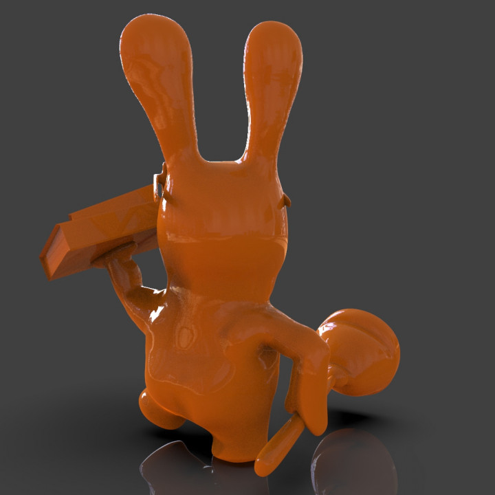 3D Printable Raving Rabbids Reader by Pablo Garcia