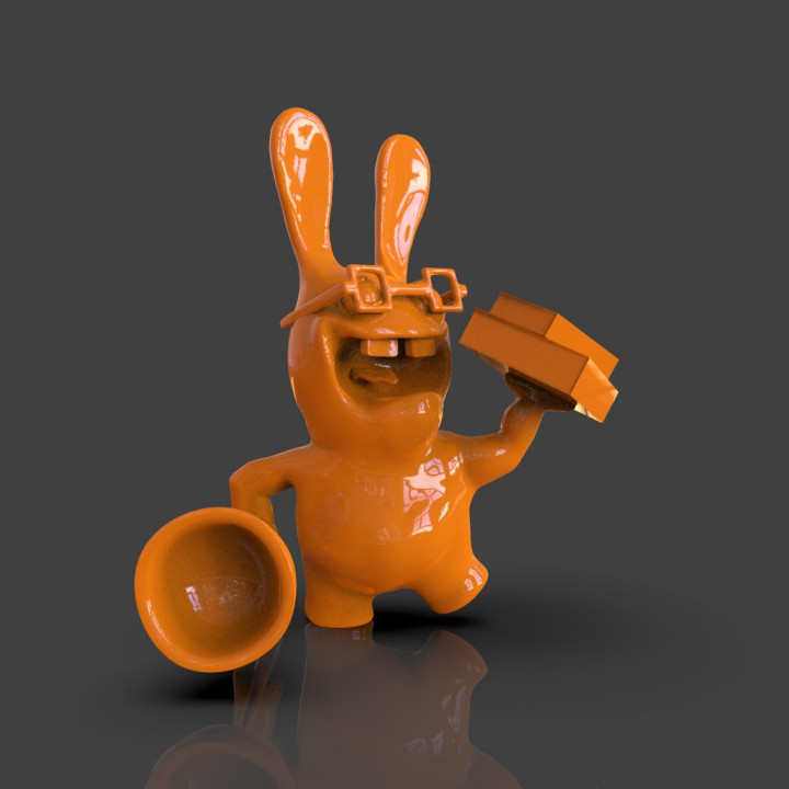 3D Printable Raving Rabbids Reader by Pablo Garcia
