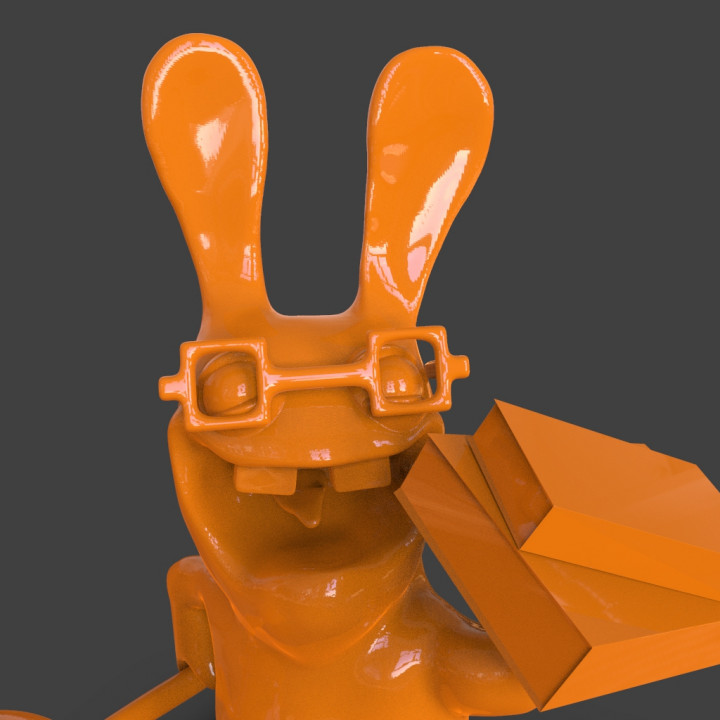 3D Printable Raving Rabbids Reader by Pablo Garcia