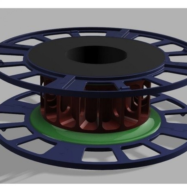 3D Printable TB-Filament-Spool printable on small printbeds by Tim Bauer
