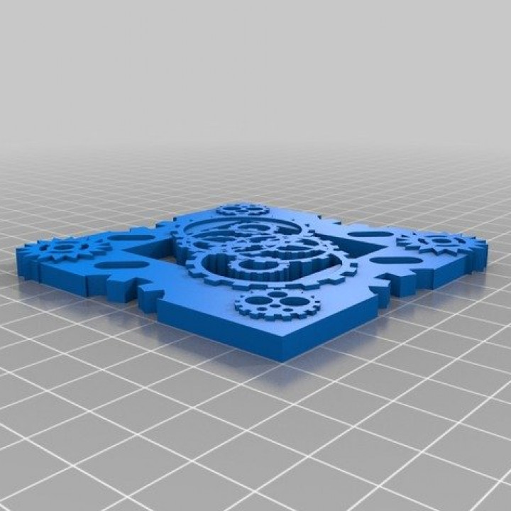 3D Printable Steampunk Coaster Version 1 by Kennet McCoy