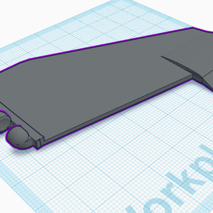 3D Printable Polypanels \\ Plane Wing - RHS by Dan Parkinson