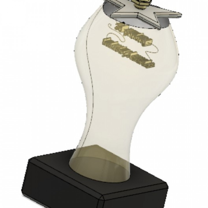 3D Printable Trophy for 3d printing Industry Awards 2019 by Lyra kal