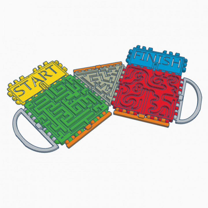 3D Printable PolyPanels MAZE Set by Harry Lunt