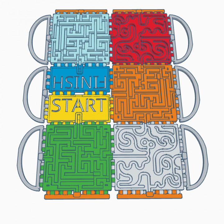 3D Printable PolyPanels MAZE Set by Harry Lunt