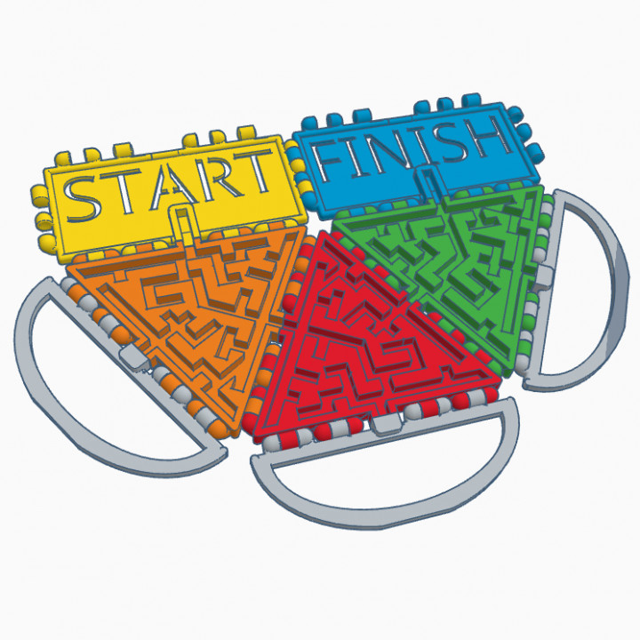 3D Printable PolyPanels MAZE Set by Harry Lunt