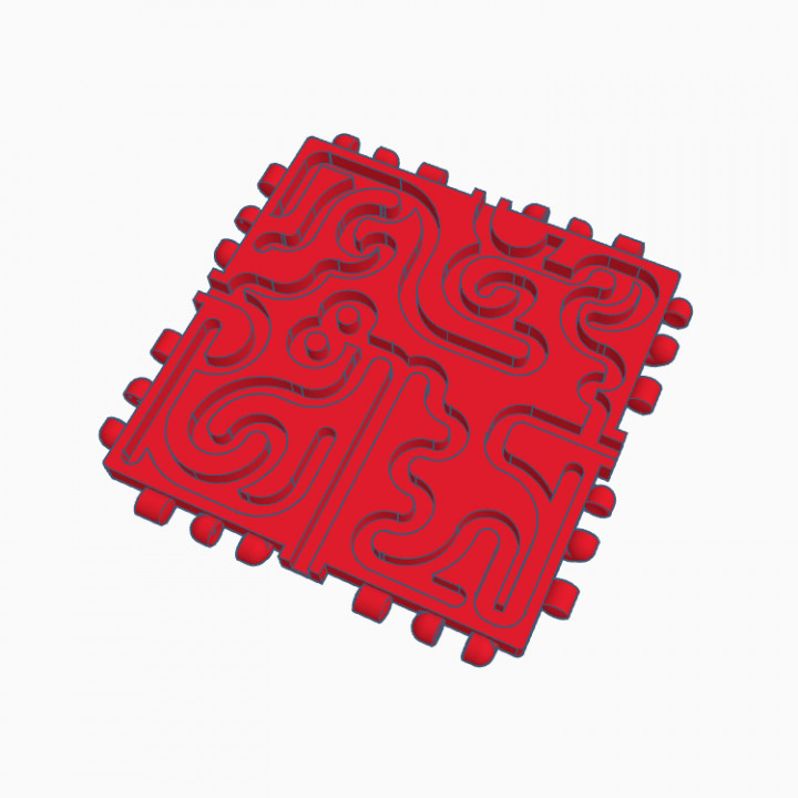 3D Printable PolyPanels MAZE Set by Harry Lunt