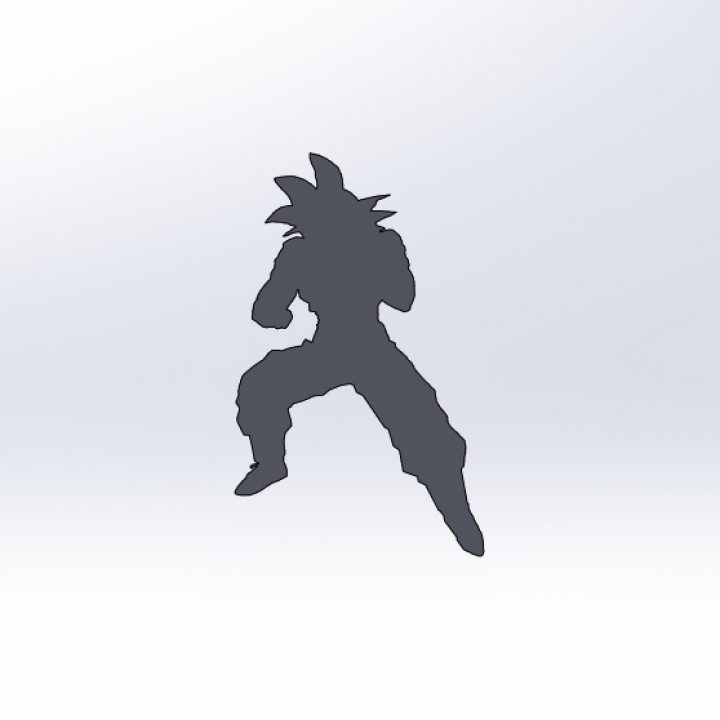 3D Printable Goku by Riccardo Cova