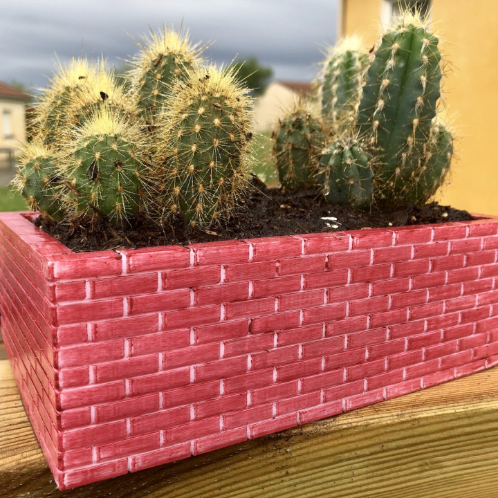 3D Printable Pot en briques / Brick pot by Ribeiro Pierre