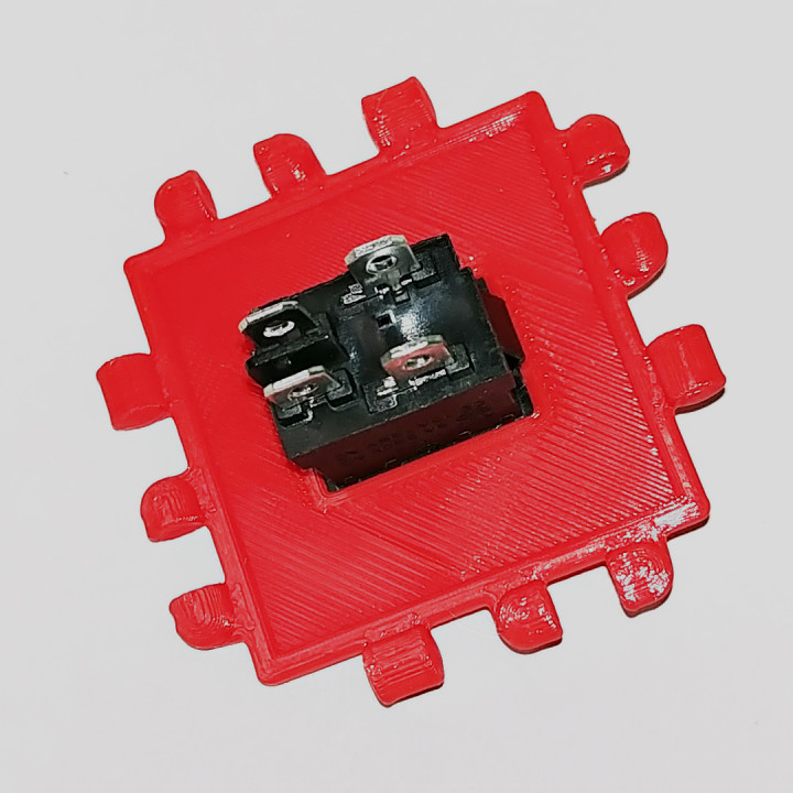 3D Printable Polypanels // Square Switch Panel by Rayyan Khan