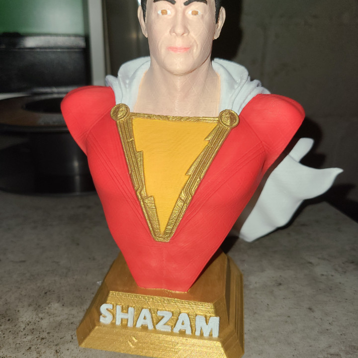 3D Print of Shazam bust by jjaypops