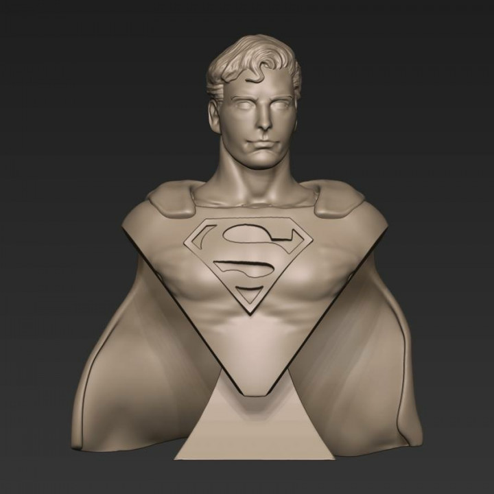 3D Printable Superman Chris Reeve Bust by Francisco Javier Caceres