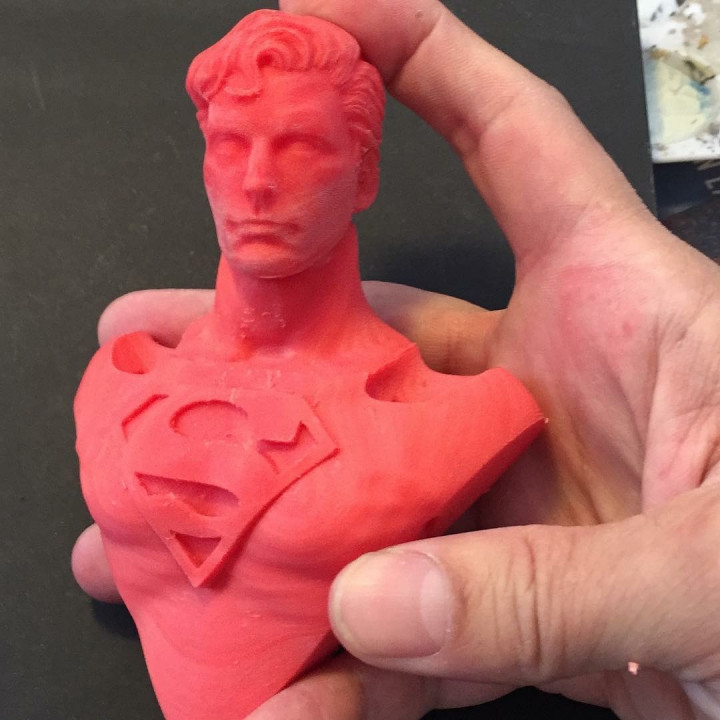 3D Printable Superman Chris Reeve Bust by Francisco Javier Caceres