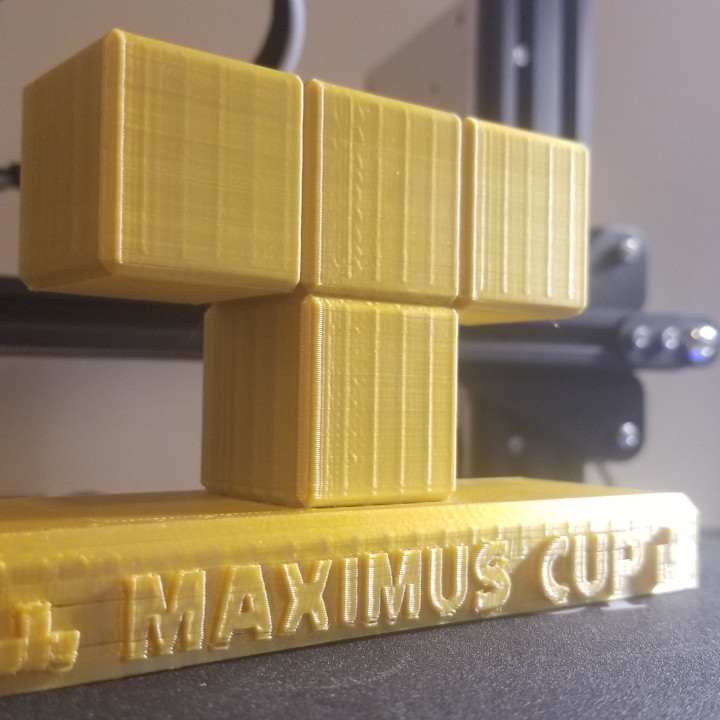3D Printable Tetris 99 Maximus Cup - Tetris Trophy by the3dcoder