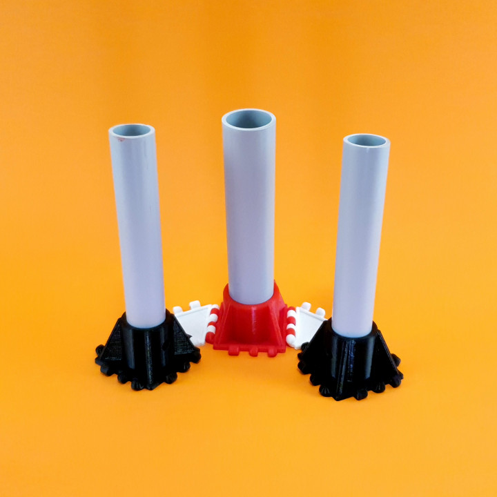 3D Printable Parametric PVC Pipe connector Polypanel by Brodie Fairhall