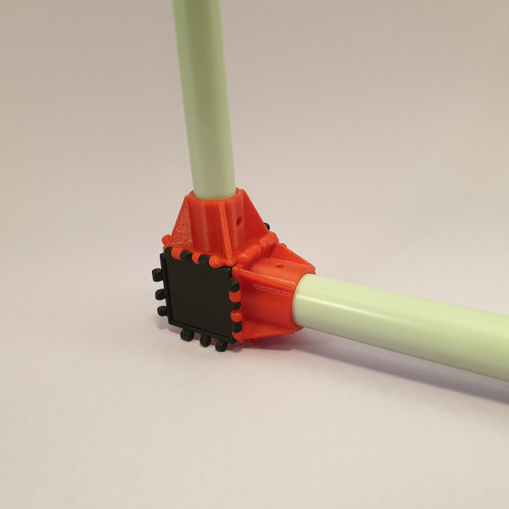 3D Printable Parametric PVC Pipe connector Polypanel by Brodie Fairhall