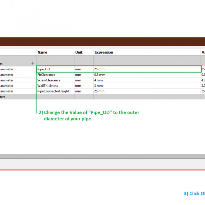 3D Printable Parametric PVC Pipe connector Polypanel by Brodie Fairhall