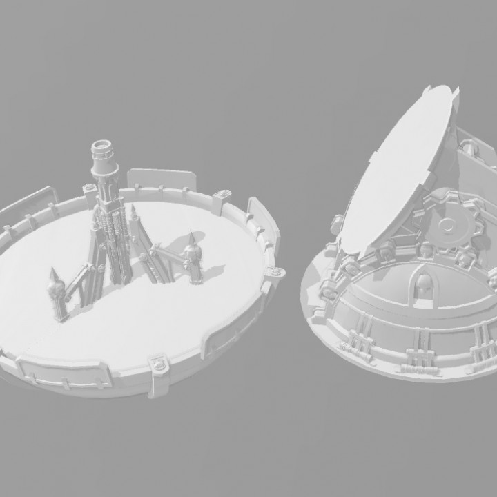 3D Printable Radar Sci Fi - Scenery 40k by Eskice Miniature - Aron