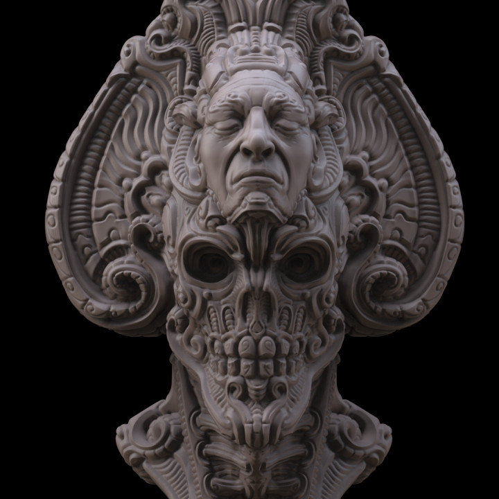 3D Printable Avatar of a dead emperor by Zane Rogers