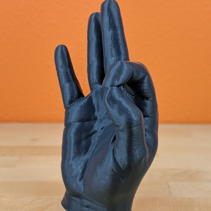 3D Printable Right Hand Model by FilamentOne
