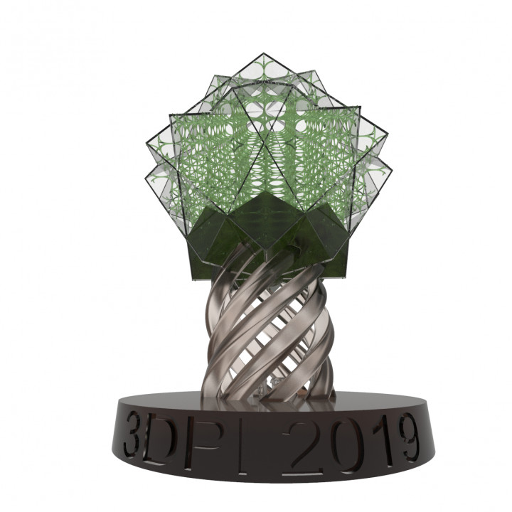 3D Printable Tree Award 3DPI by Nezih Koşak
