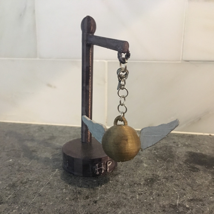 3D Printable Golden Snitch by Kate Phillips