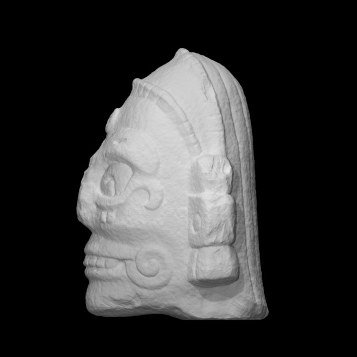 3D Printable Head of Chahk, a Rain God by Macaulay Honors College at CUNY