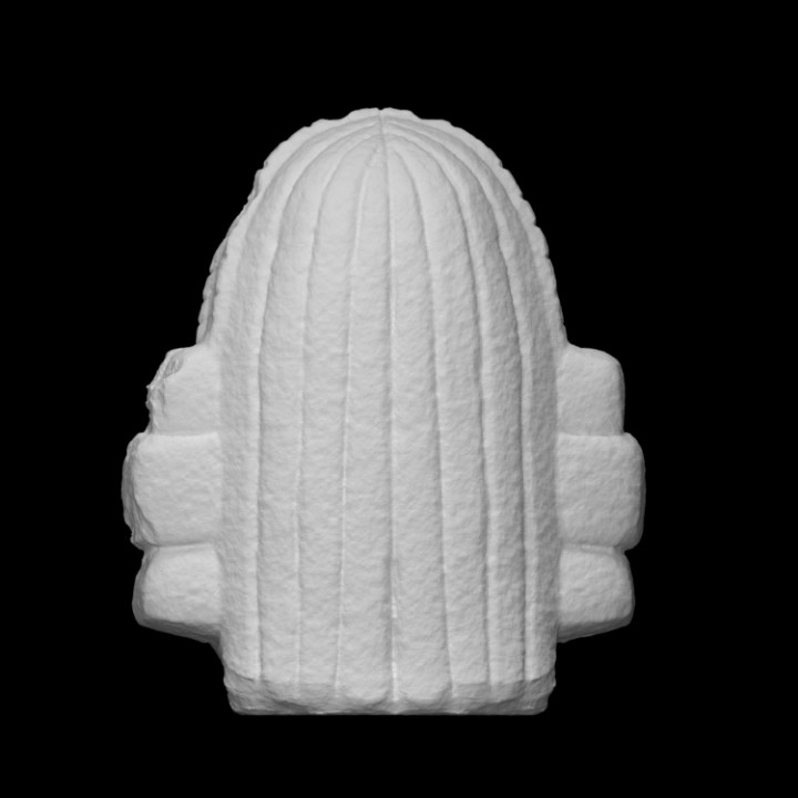 3D Printable Head of Chahk, a Rain God by Macaulay Honors College at CUNY