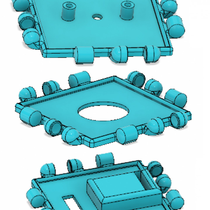 3D Printable Polypanels // Controllable Rotating Panel by Harris Mier