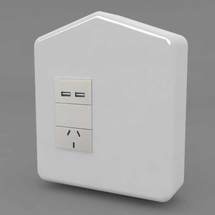 3D Printable Sonoff wall case by Gaby polin