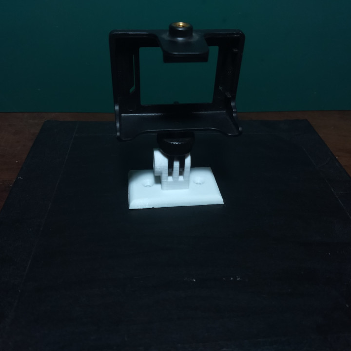3D Printable GoPro Wall Mount by Lucas Rojas