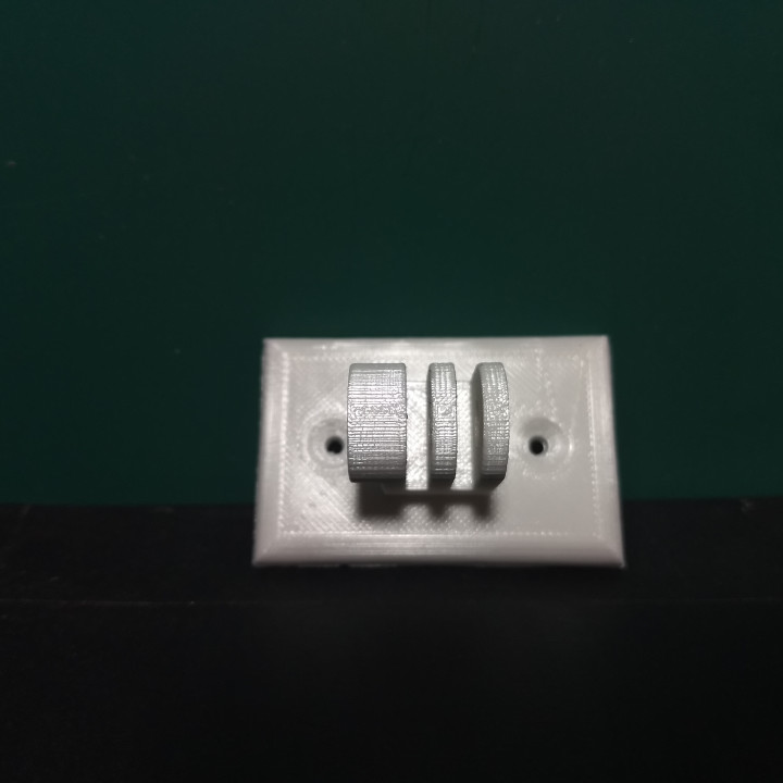 3D Printable GoPro Wall Mount by Lucas Rojas