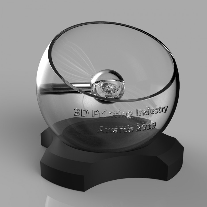 3D Printable #3DPIA Trophy by Denis Francisco