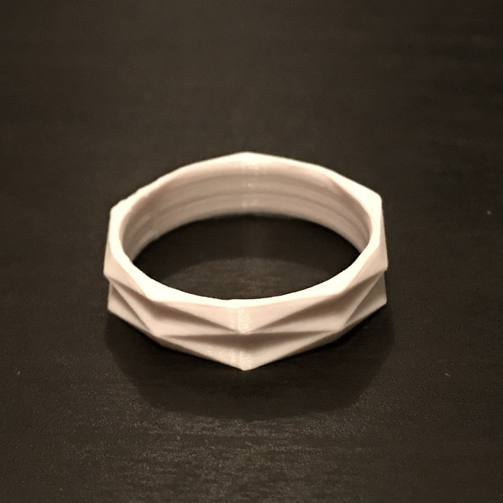 3D Printable Geometric Ring by CL_3DPrint