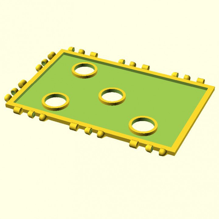 3D Printable PolyPanel Customizable Multi-side Rectangle OpenSCAD ...