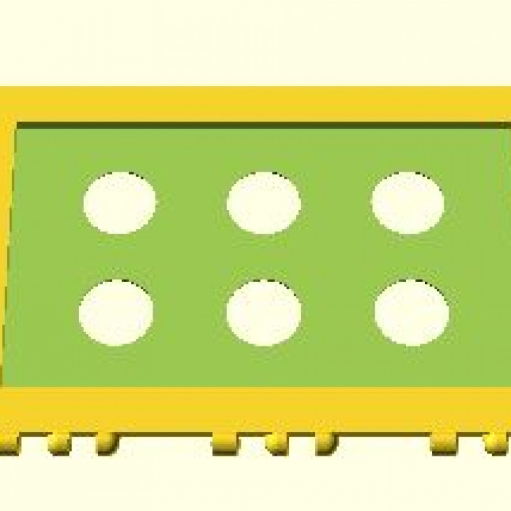 3D Printable PolyPanel Customizable Multi-side Rectangle OpenSCAD ...