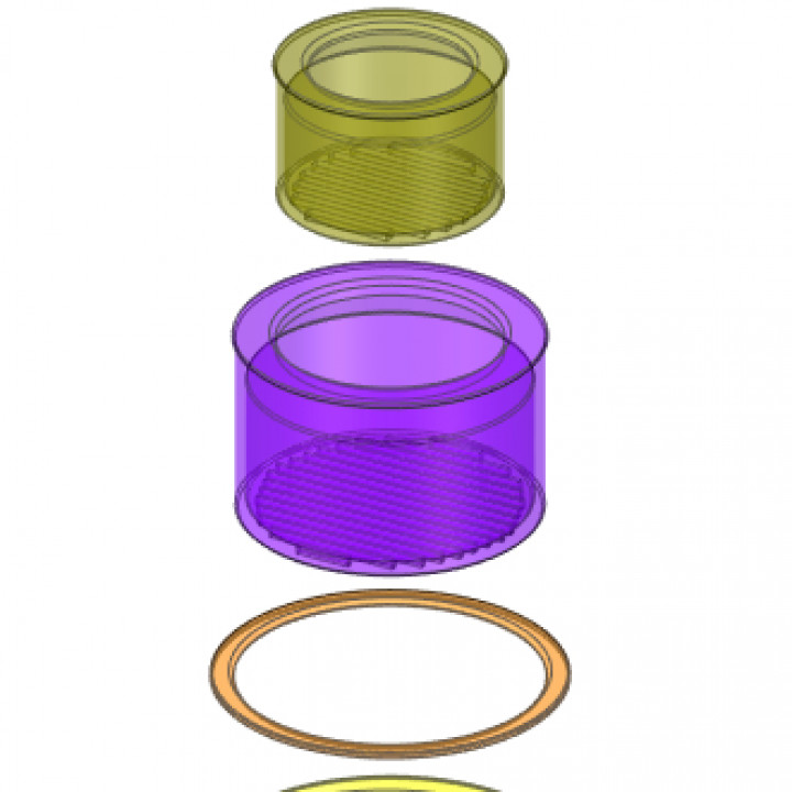 3D Printable Small Dust Separator by Masayuki Asai