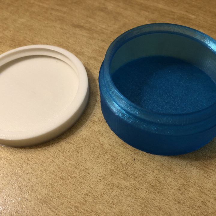 3D Printable Creme Pot (vase mode fast print) with Screwtop by Rod Suskin